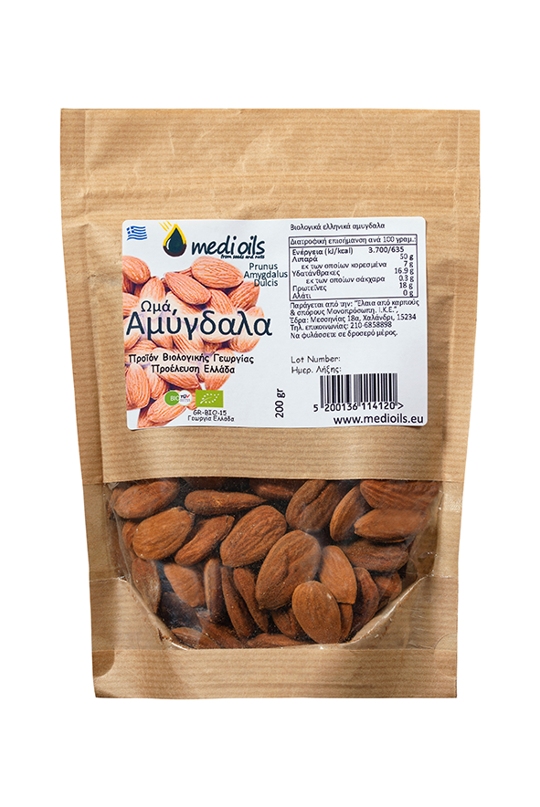 Βιολογικά Αμύγδαλα ωμά - Mediterranean oils